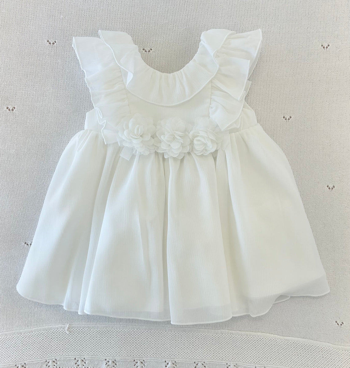 ABEL & LULA BABY ELEGANT RUFFFLES AND FLOWERS DRESS | CRUDO – Lullaby ...