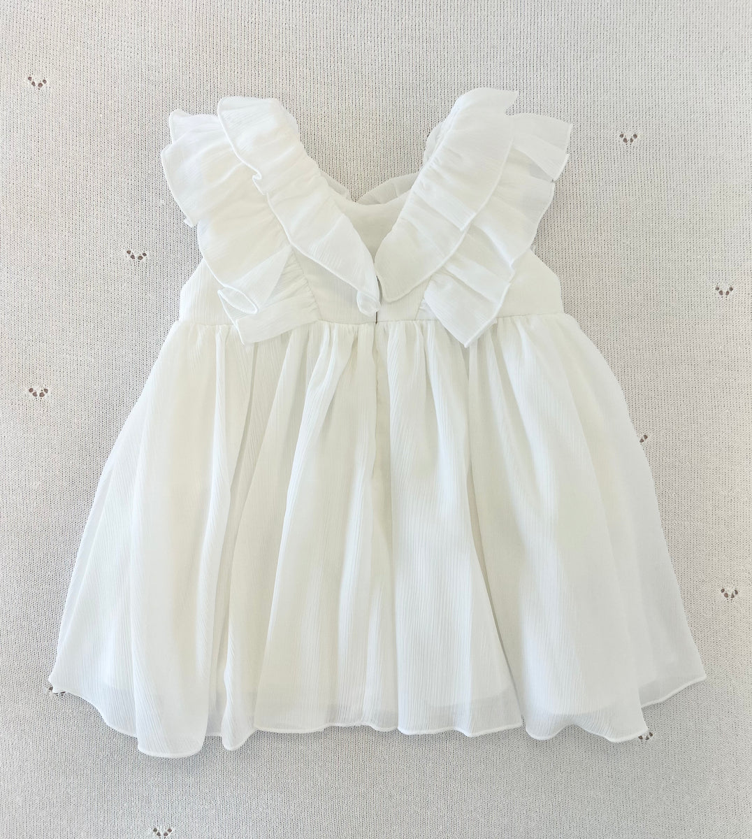 ABEL & LULA BABY ELEGANT RUFFFLES AND FLOWERS DRESS | CRUDO – Lullaby ...